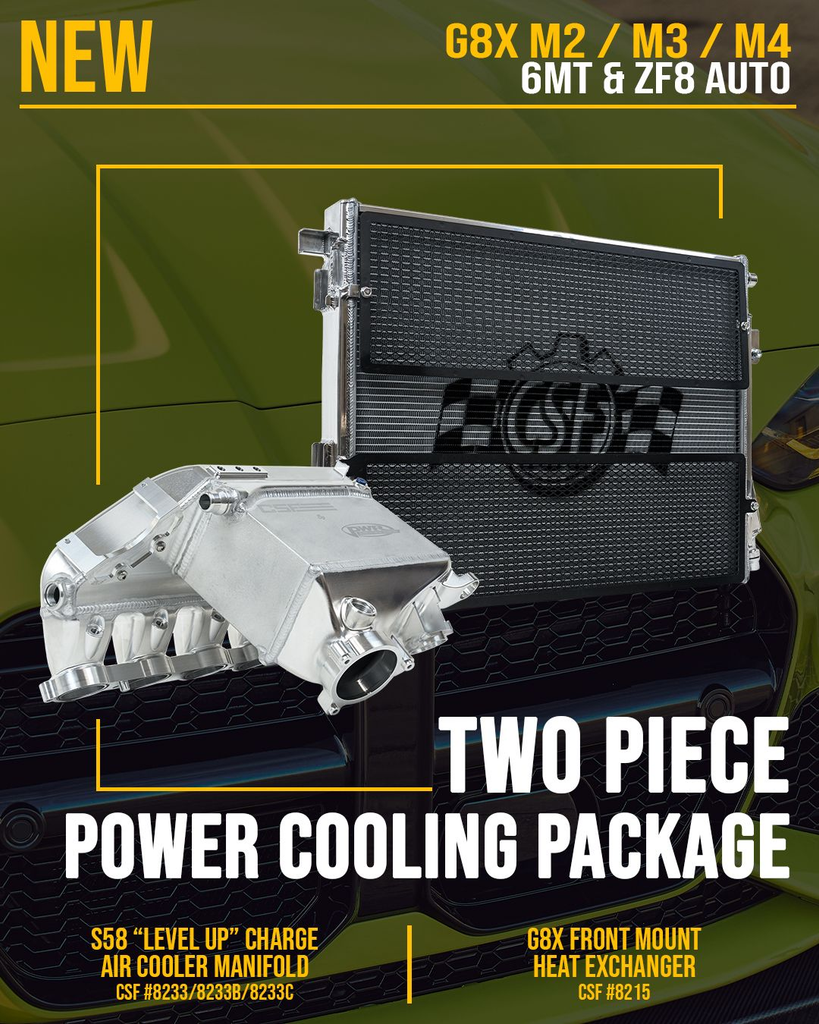 CSF G8X M2 / M3 / M4 2 Piece Cooling/Power Cooling Package