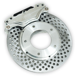 2 Piston Spindle Mount Front Drag Race Brake Kit For Lamb Strut