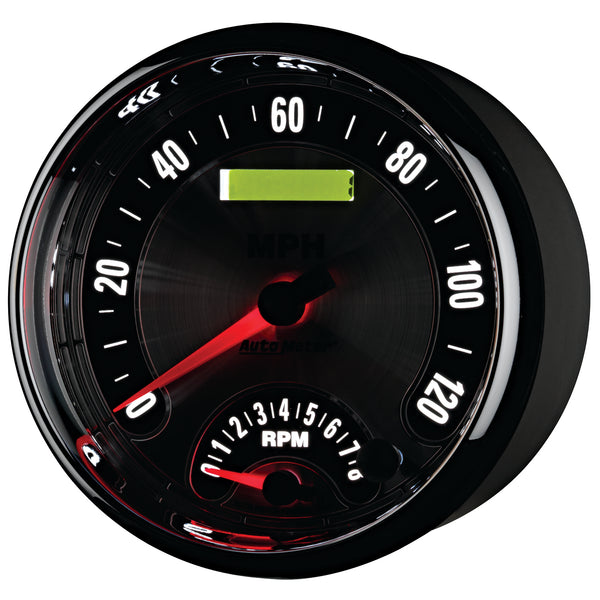 GAUGE, TACH/SPEEDO, 5in, 160MPH & 8K RPM, ELEC. PROGRAM., AMER. MUSCLE