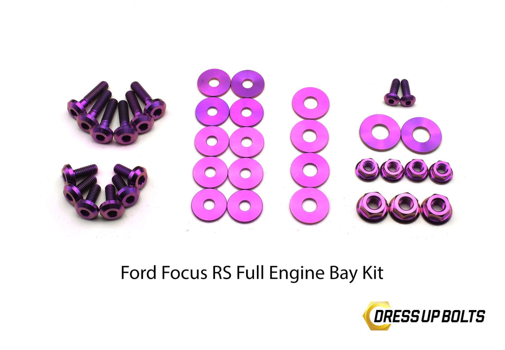 Ford Focus RS (2016-2018) Titanium Dress Up Bolt Engine Bay Kit