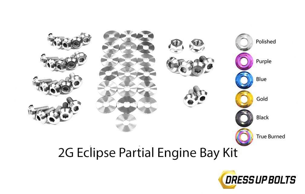 Mitsubishi 2G Eclipse (1995-1999) Titanium Dress Up Bolts Partial Engi