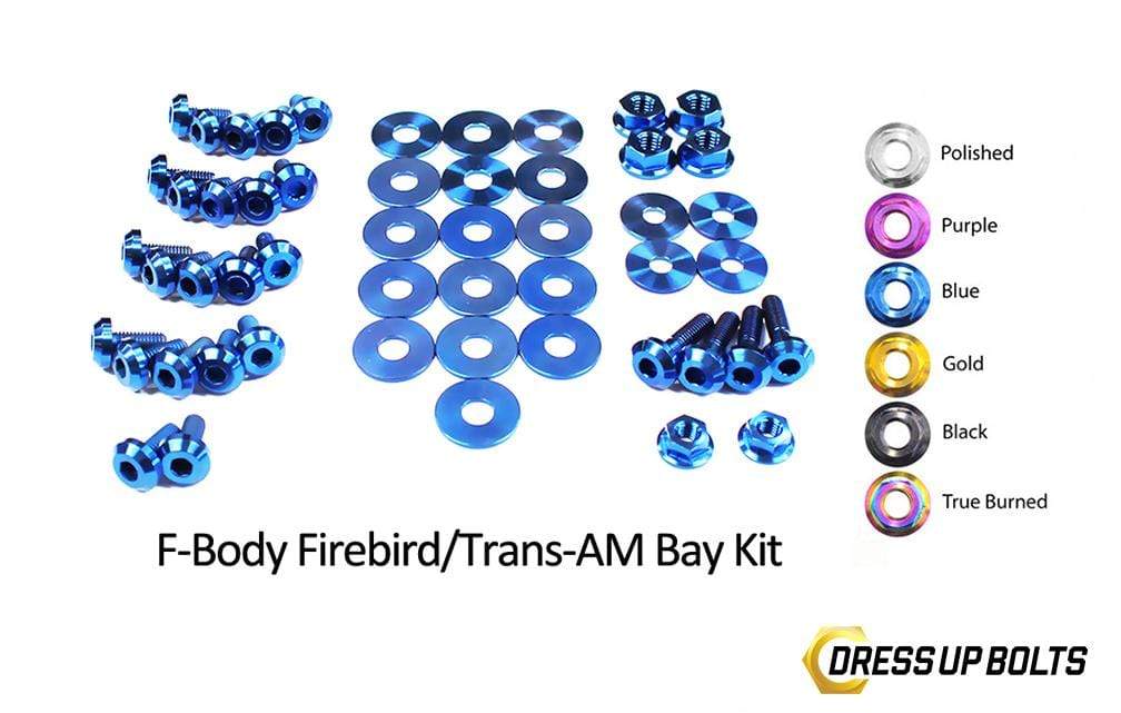 Pontiac Firebird/Trans Am F-Body Titanium Dress Up Bolts Engine Bay Kit
