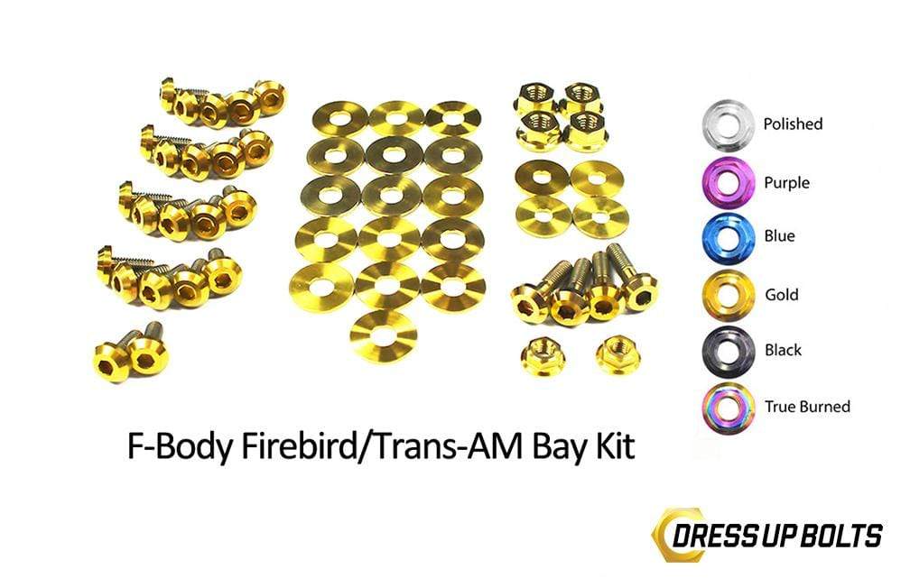 Pontiac Firebird/Trans Am F-Body Titanium Dress Up Bolts Engine Bay Kit