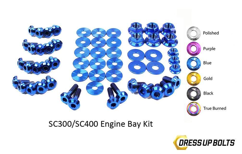 Lexus SC300/SC400 Titanium Dress Up Bolts Engine Bay Kit